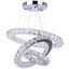 Modern LED Chandelier Crystal 3 Ring Chandelier LED Pendant Light for ...