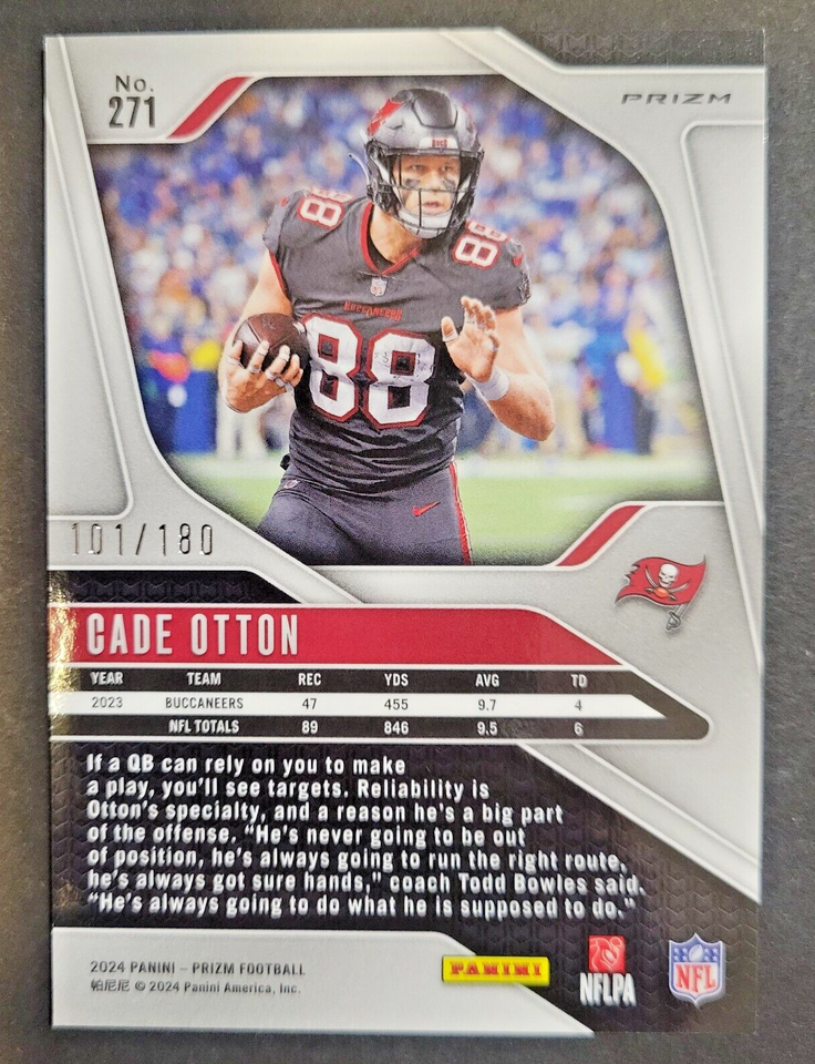 Cade Otton 2024 Panini Prizm Hyper /180 Tampa Bay Buccaneers | eBay
