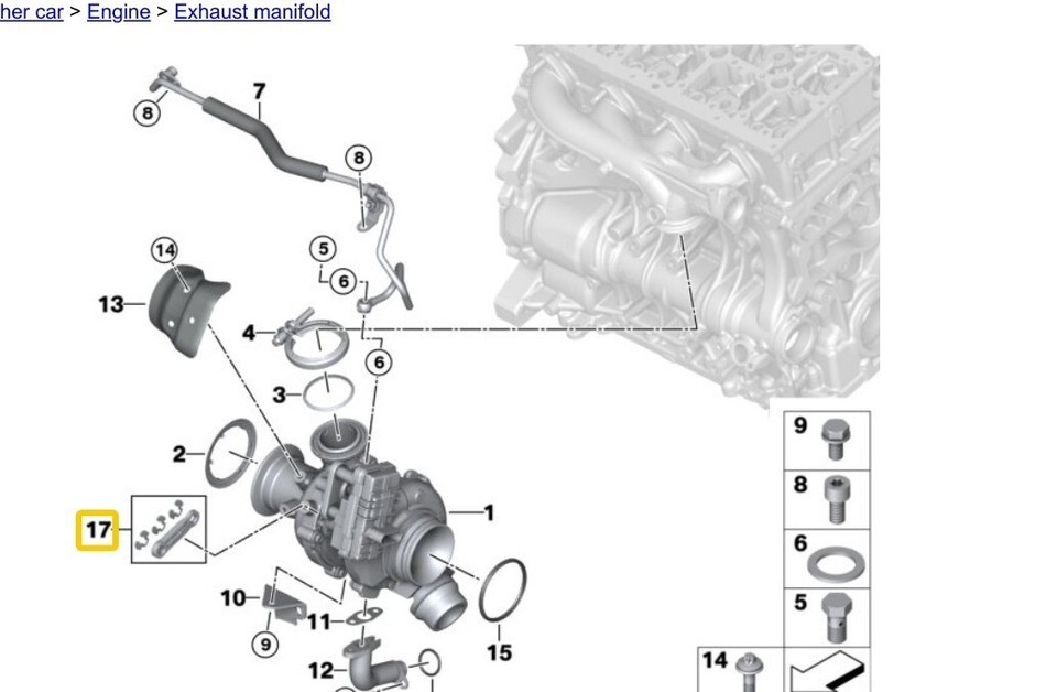 Genuine BMW X3 F20 F21 F22 F23 F25 F26 Repair Kit For Coupling Rod ...