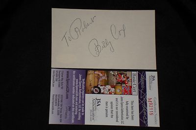 BILLY COX SIGNED AUTOGRAPHED INDEX CARD (d.1978) BROOKLYN DODGERS JSA ...