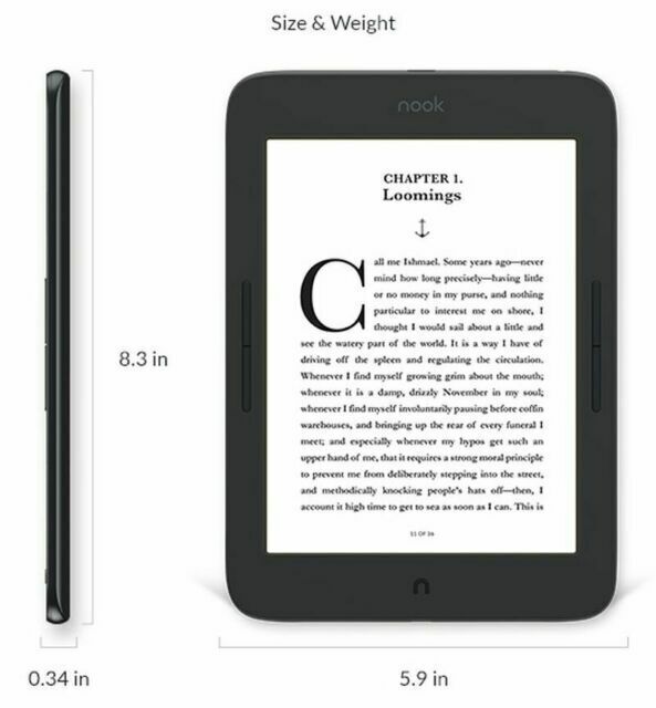 Barnes & Noble NOOK GlowLight Plus eReader - 7.8" - 8GB BNRV700 ...