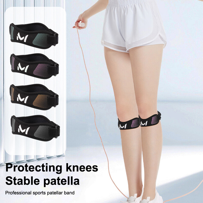 Adjustable Patella Kneecap Silica Tendon Strap Kneepad Support Sports ...