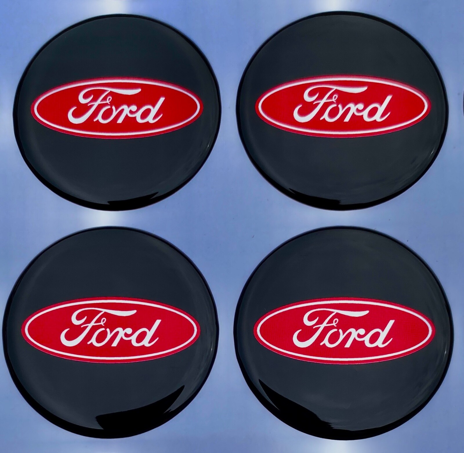 2" RED FORD wheels steering Center Cap decals emblem F-100 Truck ...