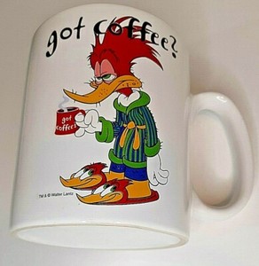 Woody Woodpecker, ''Got Coffee?'' 30 oz Mug, Universal Studios | eBay