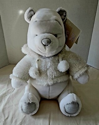 Disney Store Winnie The Pooh Bear Snowflake Pals Plush Stuffed Animal ...
