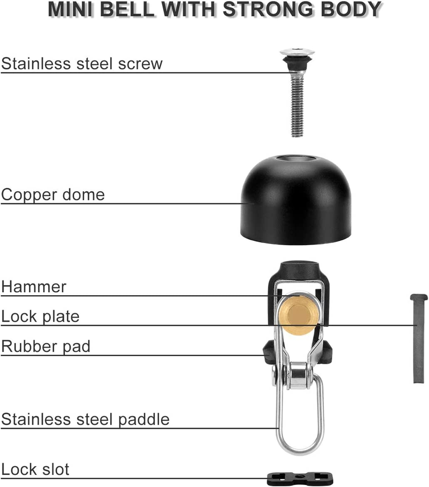 Bike Bell Classic Bicycle Bell for Bike Ring Bell with Loud Sound Bells ...