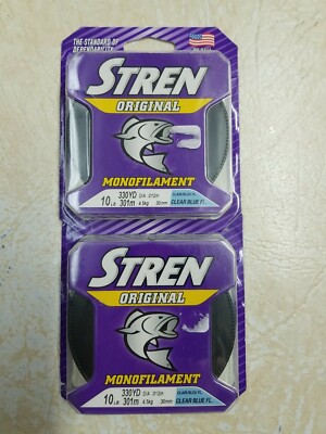 Stren Original 10lb 330yd Clear Blue 2pks | eBay