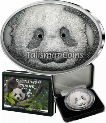 Fiji 2013 GIANT PANDA BEAR Onyx Eyes Fascinating Wildlife $10 1 Oz ...