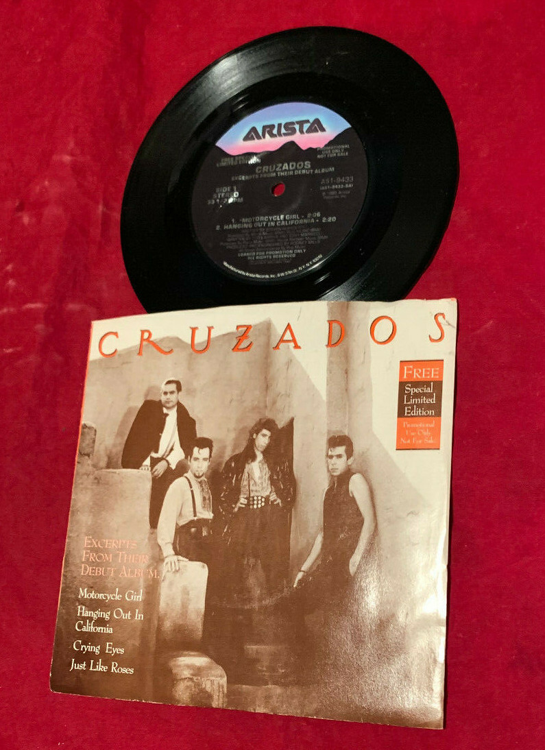 CRUZADOS EP ~ 1988 US 4 TRACK LIMITED EDITION PROMO 7" EP ARISTA #AS1 ...