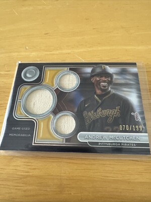 Andrew McCutchen 2024 Topps Tribute Triple Bat Relic #'d/199 Card #TTR ...