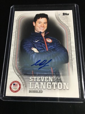 2018 Topps Olympics STEVEN LANGTON Autograph auto /60 | eBay
