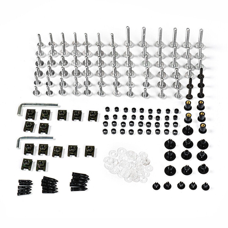 Aluminum Windscreen Screws Silver Fasteners Screws Set Motorcycle ...