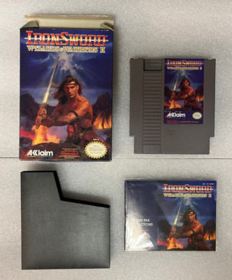 NES Nintendo IronSword: Wizards & Warriors II 2 Complete CIB - LQQK ...