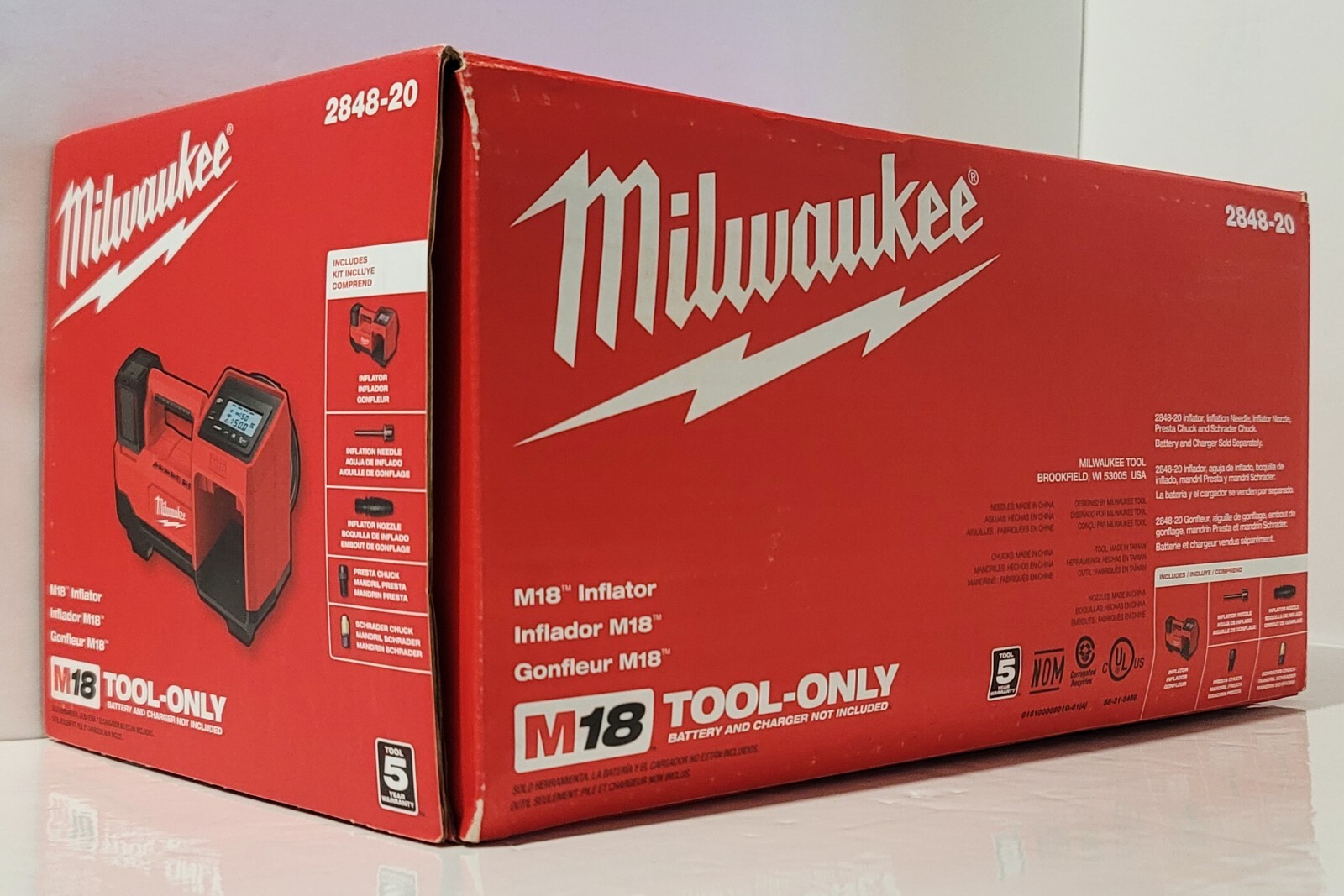 Milwaukee M18 18V Cordless Tire Inflator - 2848-20 for sale online | eBay