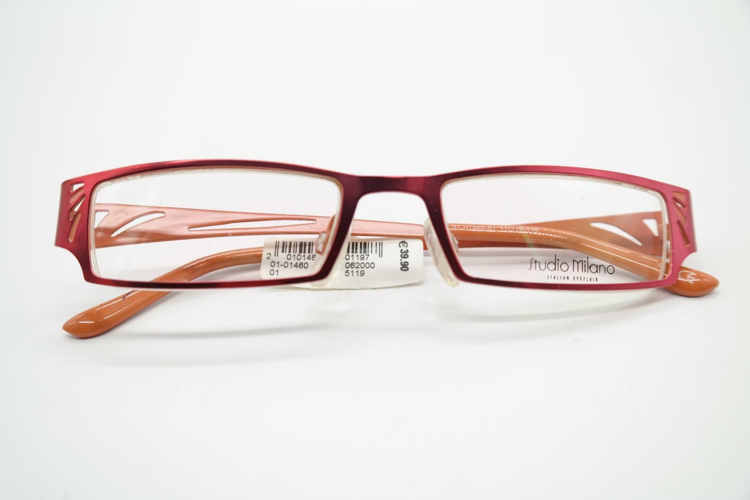 Studio Milano 0710 Copper Braun Angular Sunglasses Frame Eyeglasses New ...