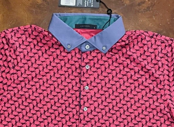 New Men Greyson Dances with Wolves Polo Golf Shirt (MSP22K59-630) Size ...