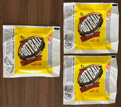 1977 TOPPS NFL FOOTBALL CARD WAX WRAPPER lot of 3 - M7711 | eBay