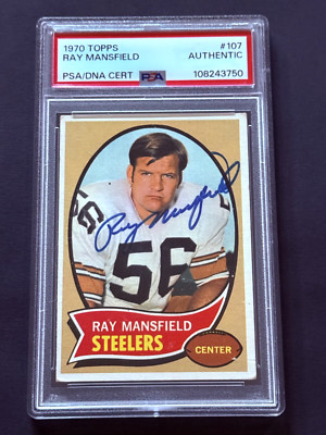 Ray Mansfield Signed Autographed 1970 Topps #107 PSA DNA | eBay