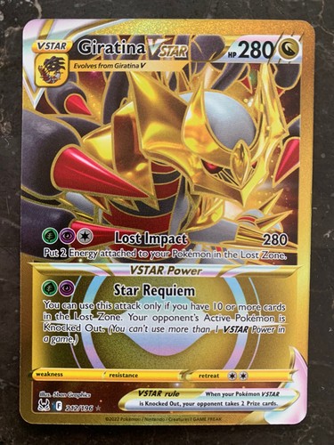 Pokemon Lost Origin - GIRATINA VSTAR SECRET RARE - 212/189 - NM/M! | eBay
