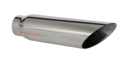Stainless Steel Exhaust Tip Angle Cut 2.25" Inlet - 3" Outlet - 12 ...