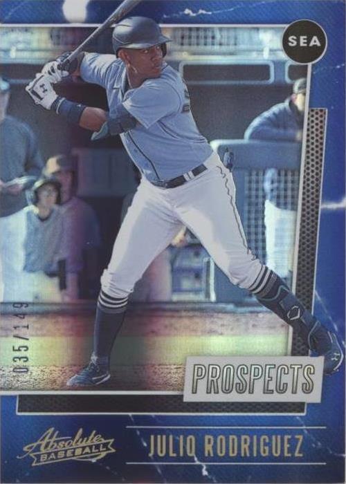 2021 Panini Absolute - Prospects Julio Rodriguez #P-6 Spectrum Blue ...