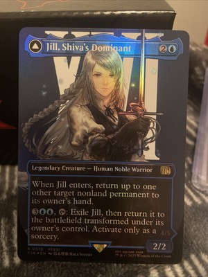 MTG Final Fantasy Collector Jill, Shiva's Dominant Foil Borderless NM/M ...