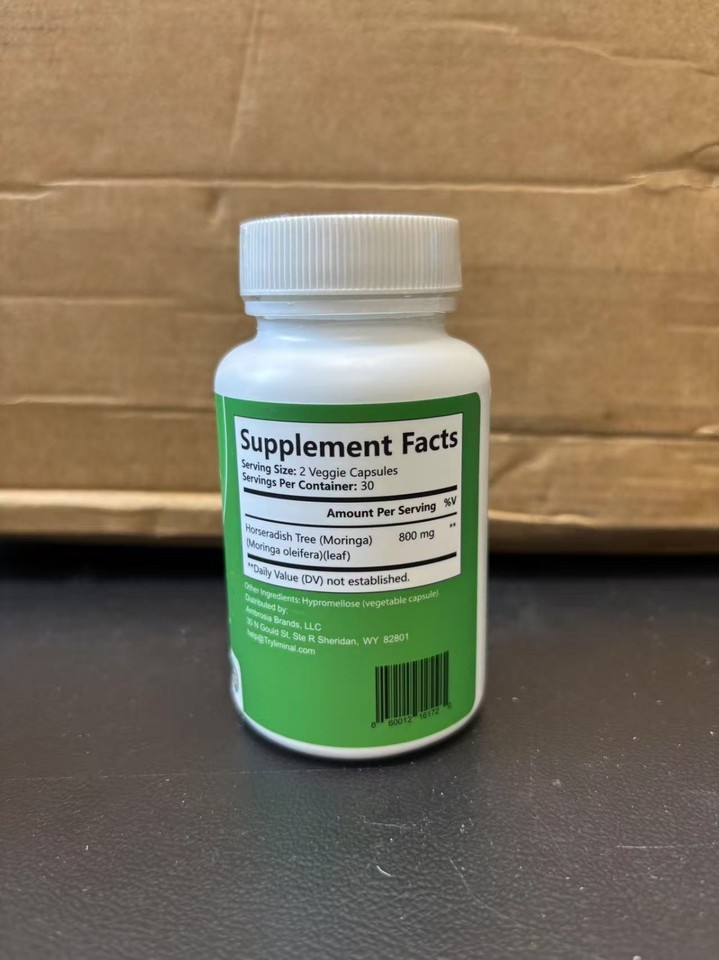 3x Rosabella Moringa Powder Capsules -800mg of Pure Nutrient-Rich ...
