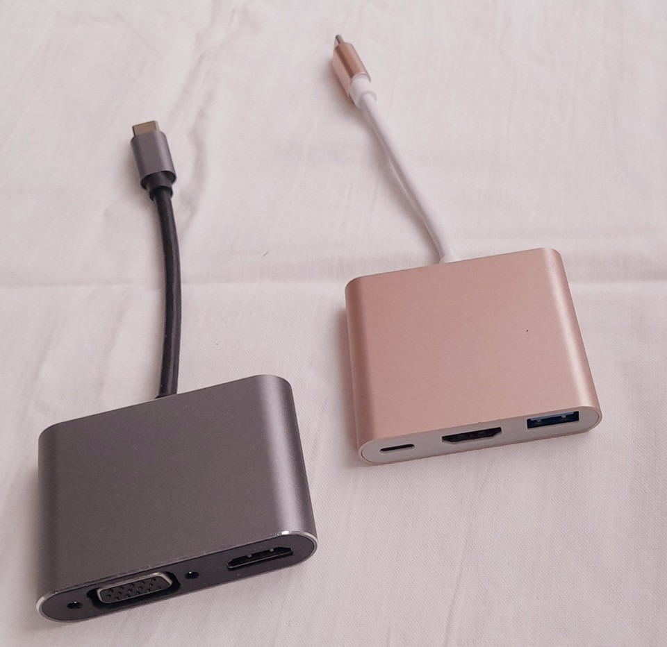 USB-C to VGA,HDMI 4K Cable Adapter – Screen Mirroring – 2 Pieces | eBay UK