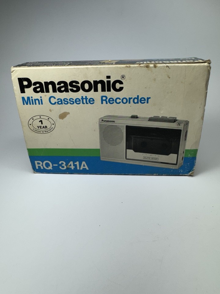 Panasonic RQ-341A Mini Portable Cassette Player Recorder w/ Box ...