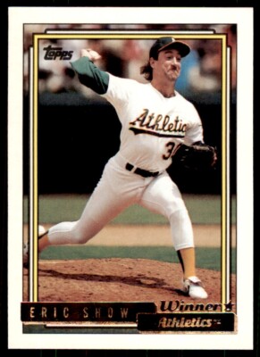 1992 Topps.Gold Winners Eric Show Oakland Athletics #132 | eBay