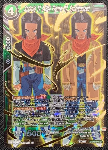 Android 17 & Hell Fighter 17, Synchronized BT20-077 SR Power Absorbed ...