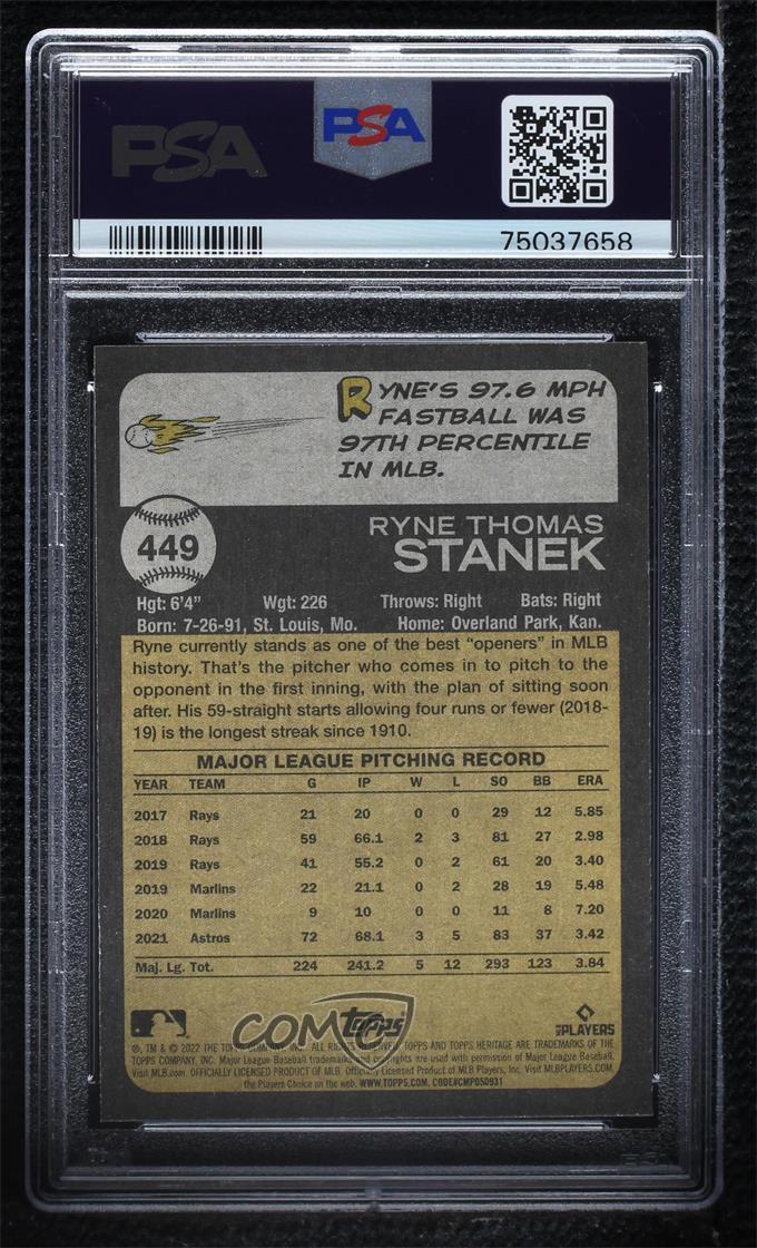 2022 Topps Heritage - High Number SP #449 Ryne Stanek for sale online ...