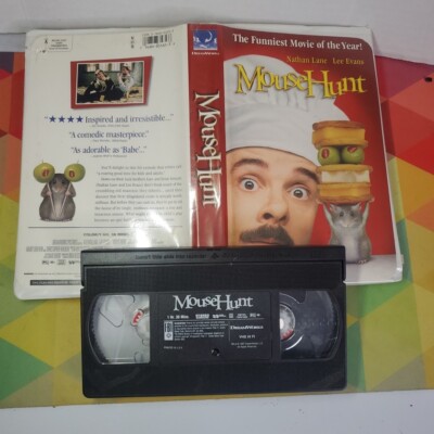Dreamworks Mouse Hunt Nathan Lane Lee Evans VHS Movie Video Clamshell ...