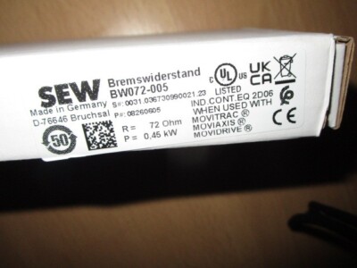SEW Eurodrive BW072-005 Bremswiderstand 72 Ohm 0,45kW | eBay.de