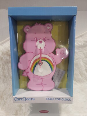 Care Bears Cheer Bear Analog Table Clock Rare Find New In Box | eBay