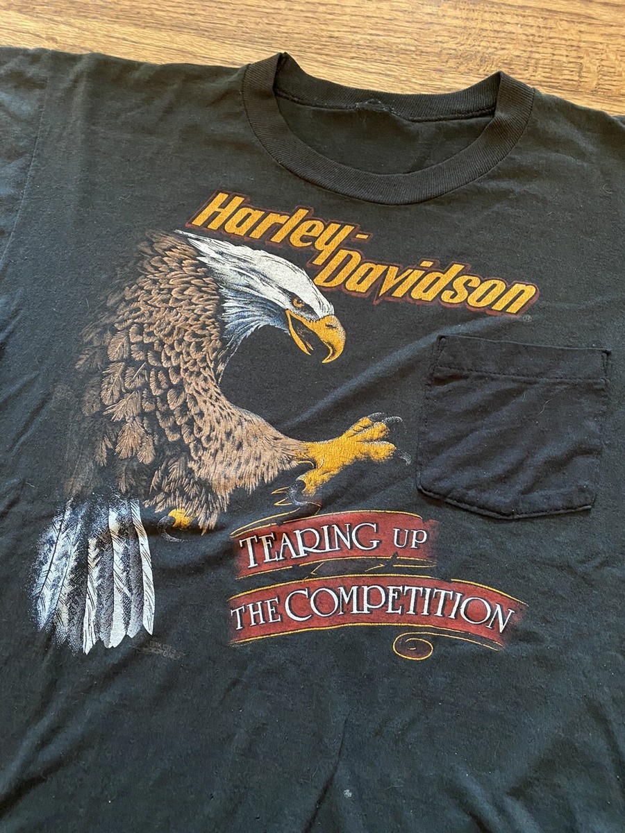 Vintage 80s Harley Davidson Tearing Up the Competition T Vintage 80s Harley Davidson Tearing Up the Competition T