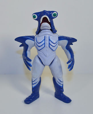 1994 Slippery Shark 5.25" Bandai Action Figure Power Rangers Evil Space ...