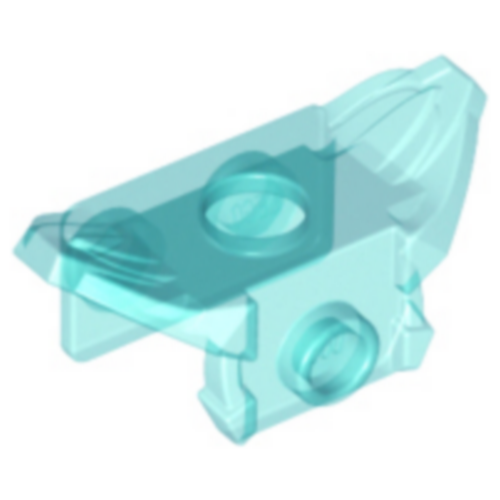 LEGO 11097 TRANS LIGHT BLUE Minifigure Armor Shoulder Pads with Front ...