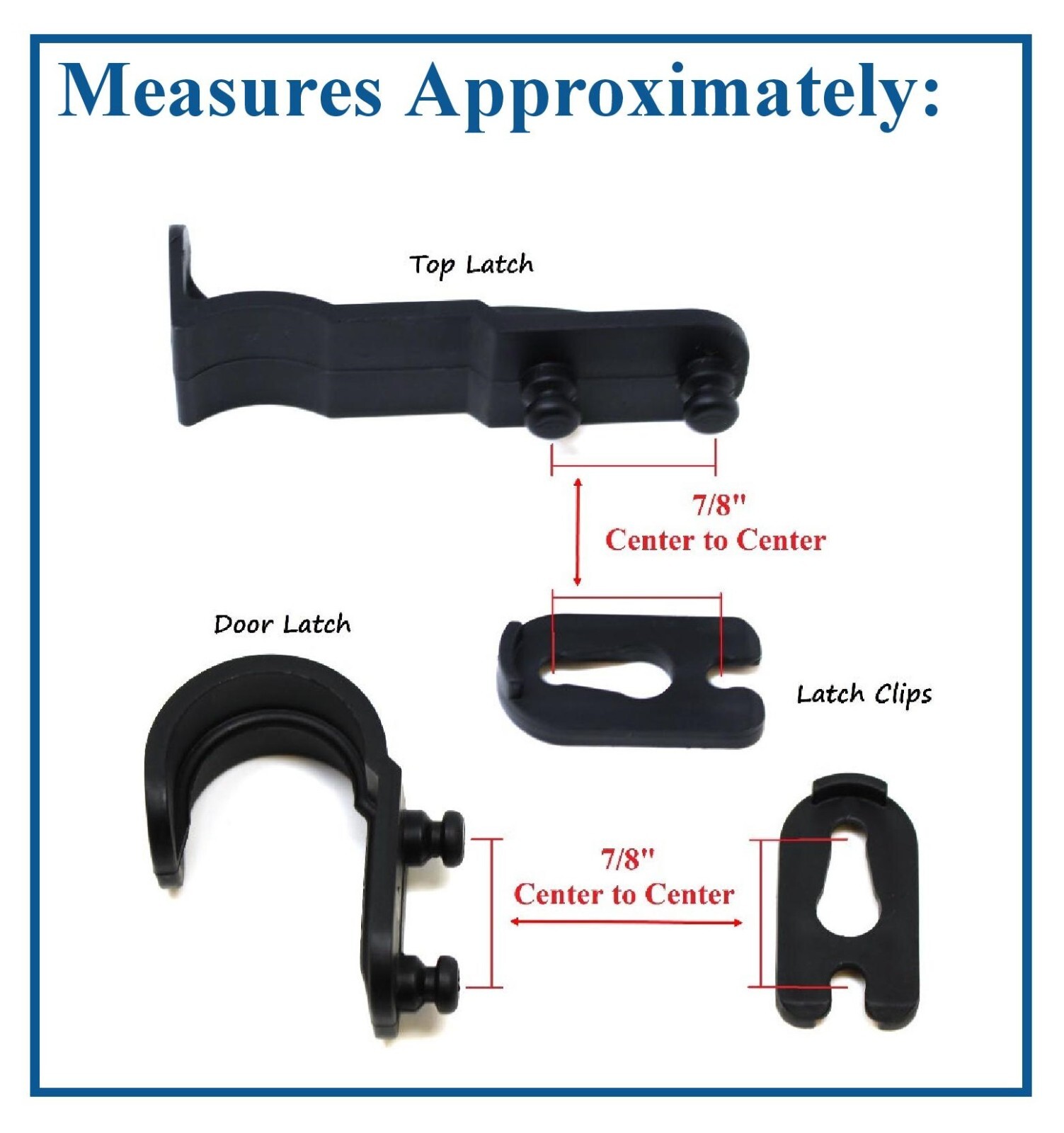New Black Plastic Latch Set Kit for Solar Group Standard Mailbox Repair ...