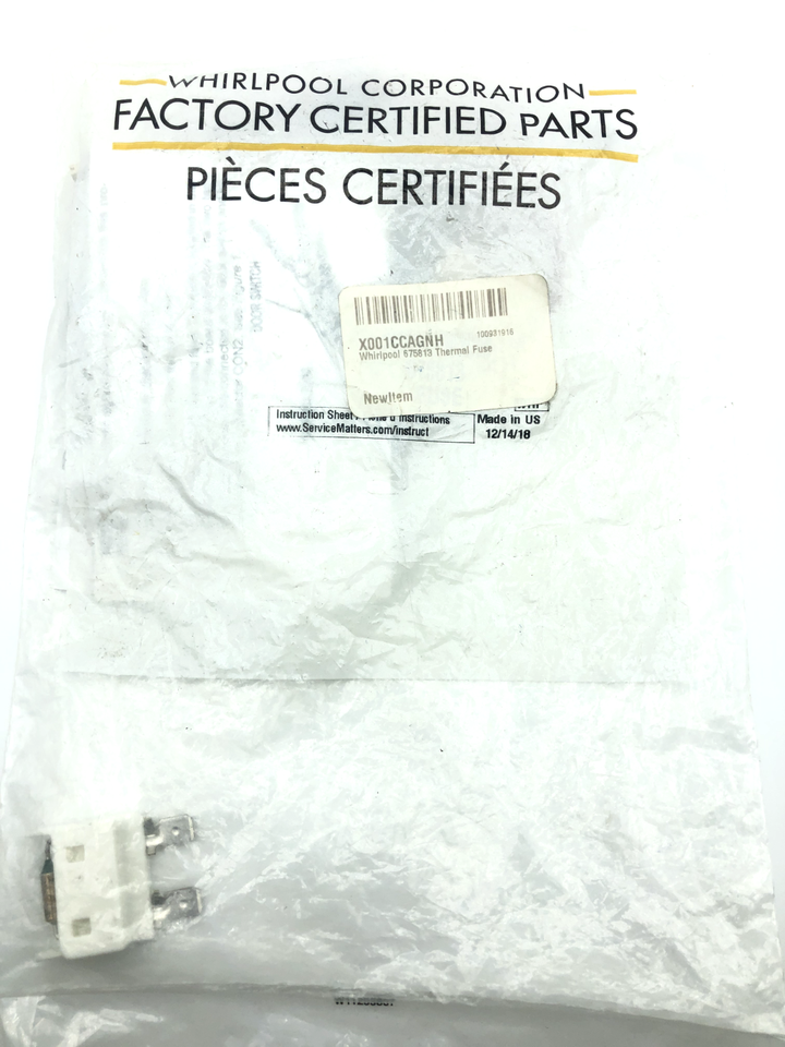 Whirlpool Dishwasher Thermal Fuse Link Kit #675813 *BRAND NEW OEM* | eBay