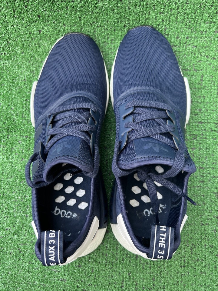 Adidas NMD R1 Collegiate Navy Mesh Men’s Size 12 S79161 Pre-owned No ...