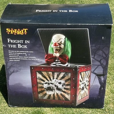 Spirit Halloween Fright In The Box Clown Jack in the Box Animated Prop ...