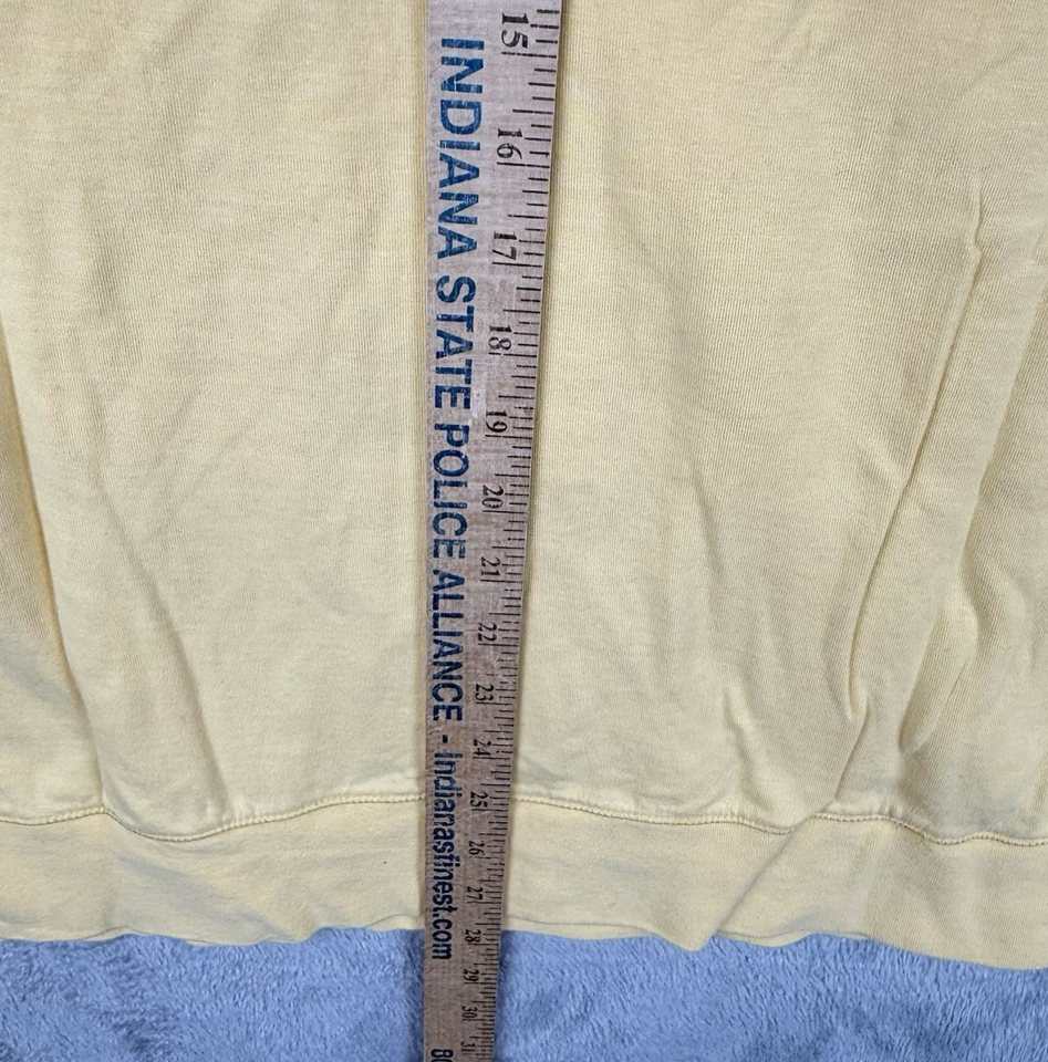 Polo Ralph Lauren Sweater Mens XL Butter Yellow Pullover 1/4 Zip Pony ...