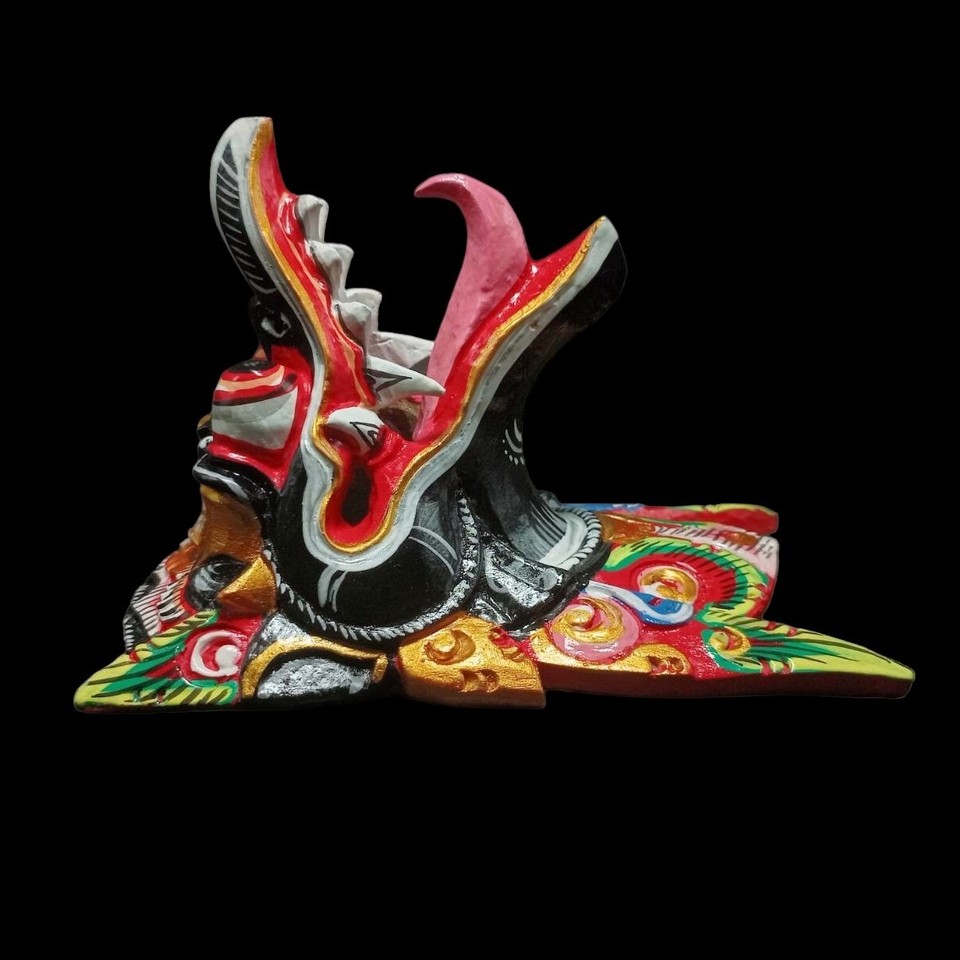 Black Garuda Bird Indonesia Balinese Mask Hinduism Wood Carved Wall Art ...