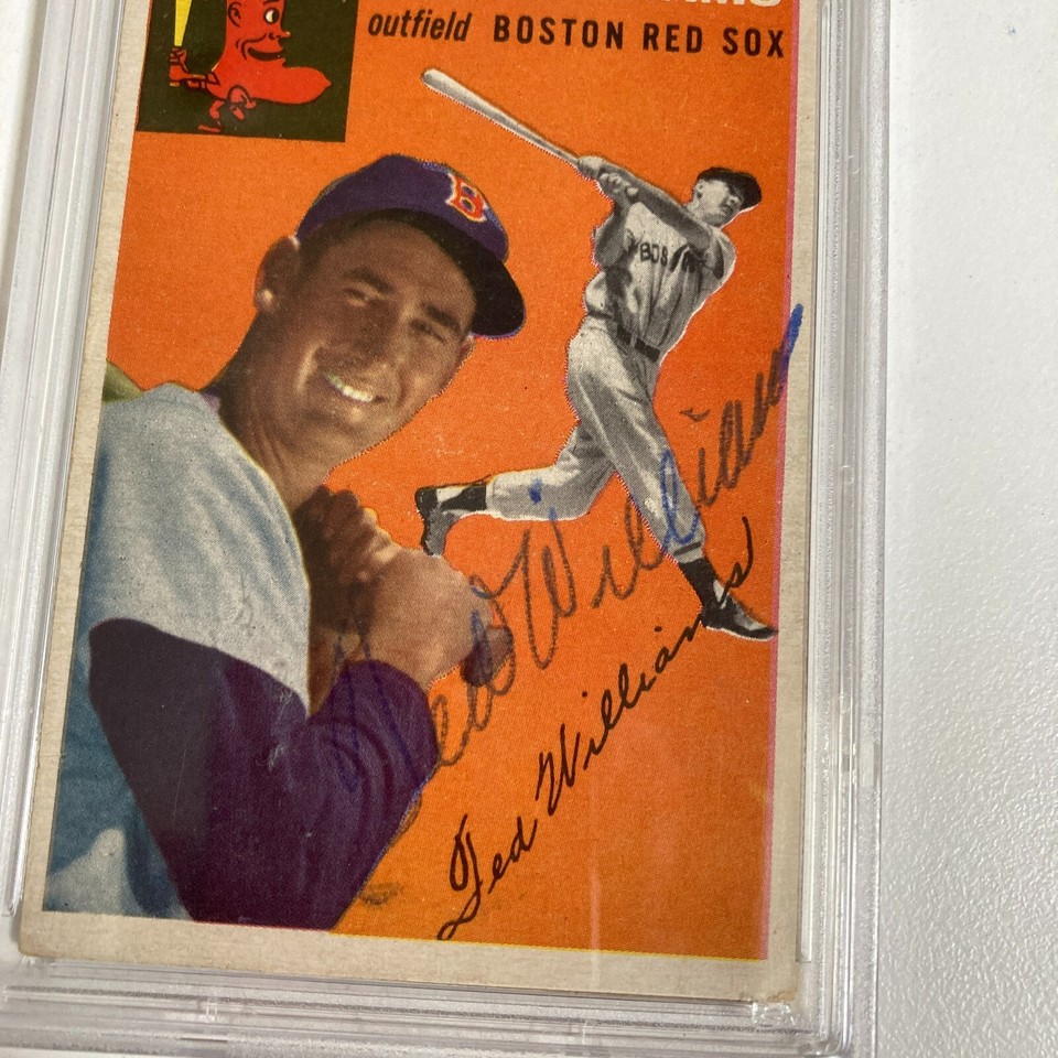 1954 Topps Ted Williams #1 Signed Autographed Baseball Card PSA DNA | eBay