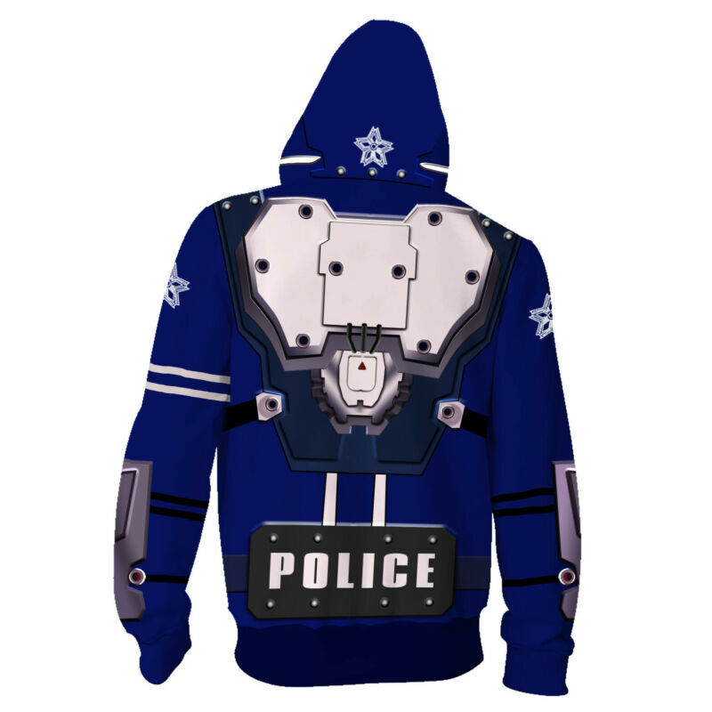 2019 Astral Chain Neuron Police Zipper Hoodie Adult Jacket Coat Costume ...