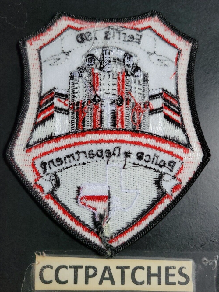 FERRIS, TEXAS POLICE ISD RED SHOULDER PATCH TX | eBay