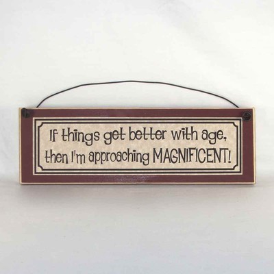 If Things Get Better with Age I'm Approaching Magnificent | Funny Old ...