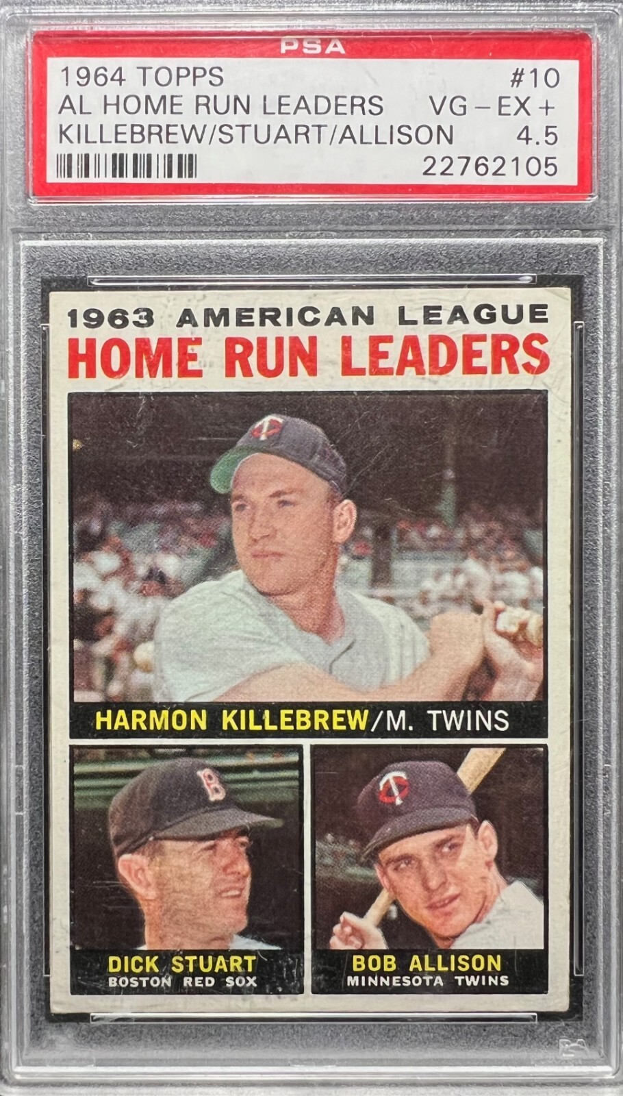 1963 Topps AL HOME RUN LEADERS Psa 4.5 VG EX Killebrew | eBay