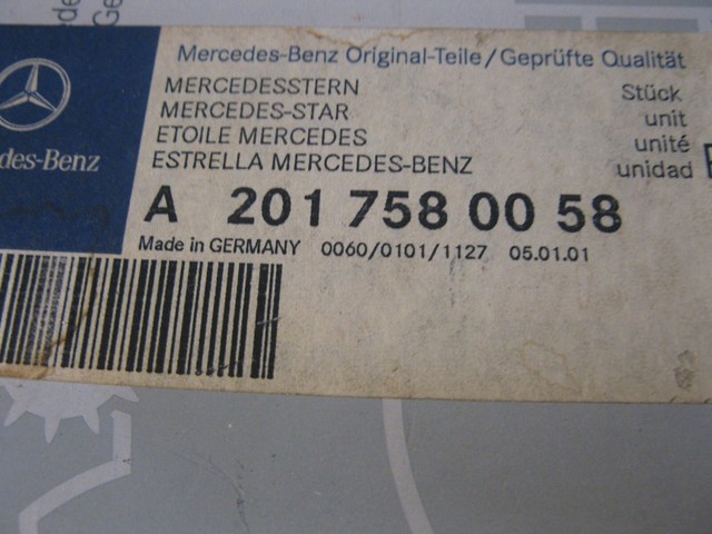 OEM MERCEDES BENZ W214 W202 Star Trunk Emblem 2017580058 for sale ...